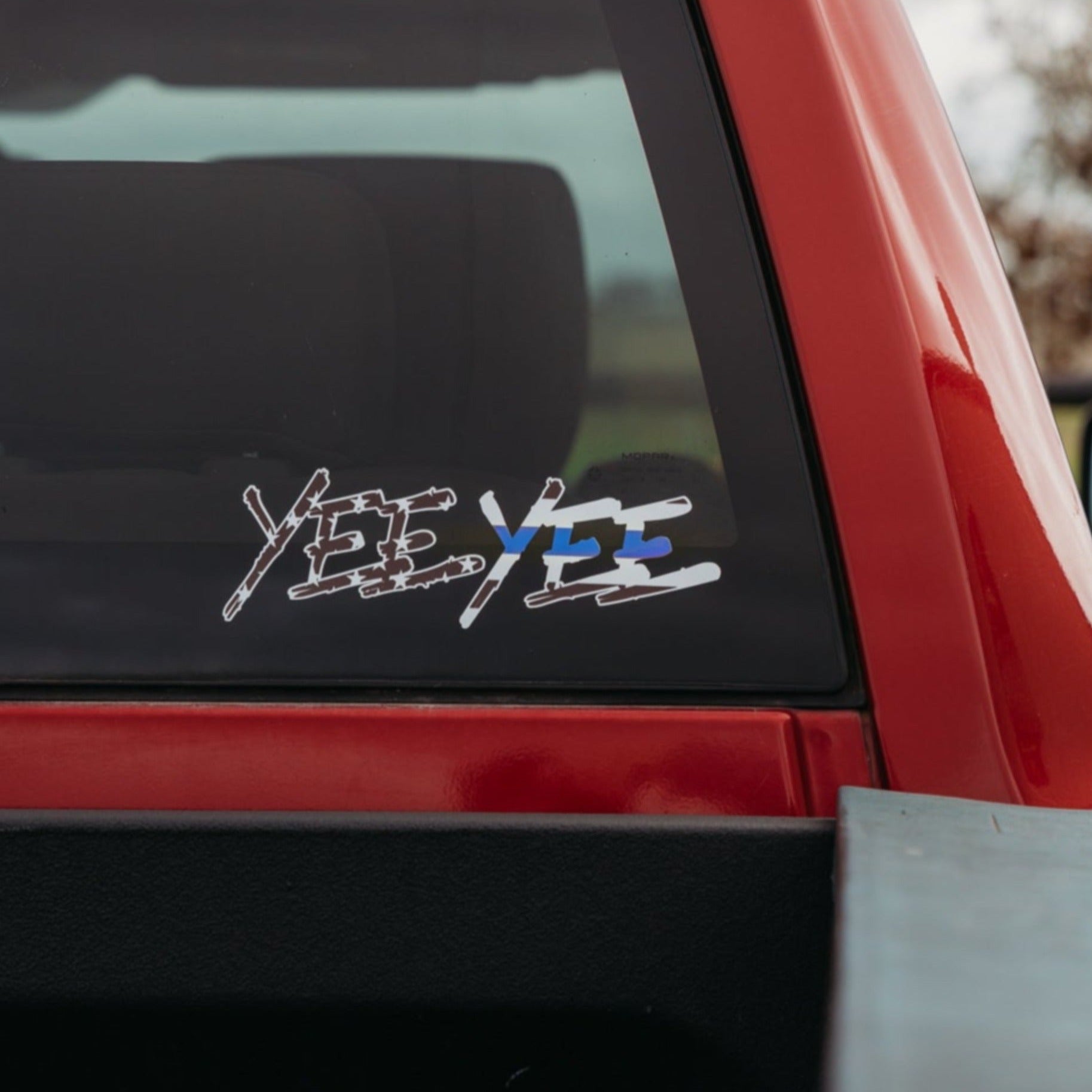 Thin Blue Line Decal (8") – Yee Yee Apparel