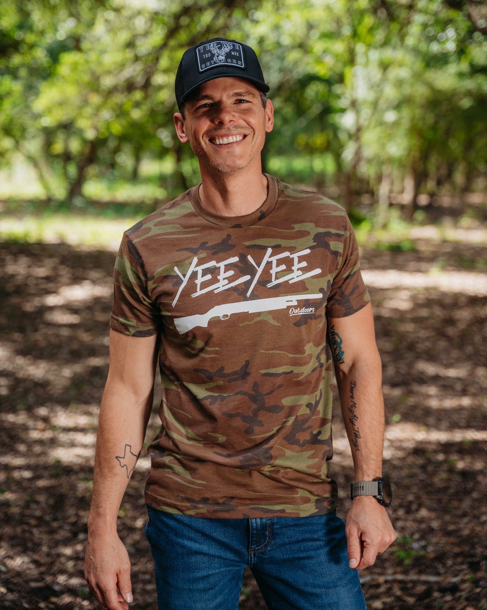 Woodland Shotgun Tee – Yee Yee Apparel